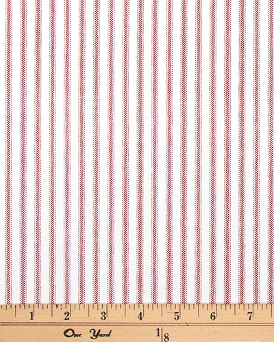 SAMPLE Red and White Ticking Stripe Fabric Sample – Southern Ticking Co.