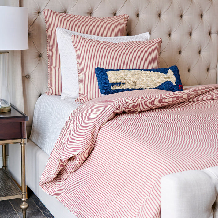 Ticking Stripe Duvet Cover & Sets | Red Ticking – Southern Ticking Co.